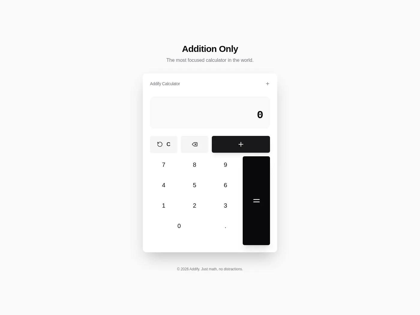 Addify Calculator