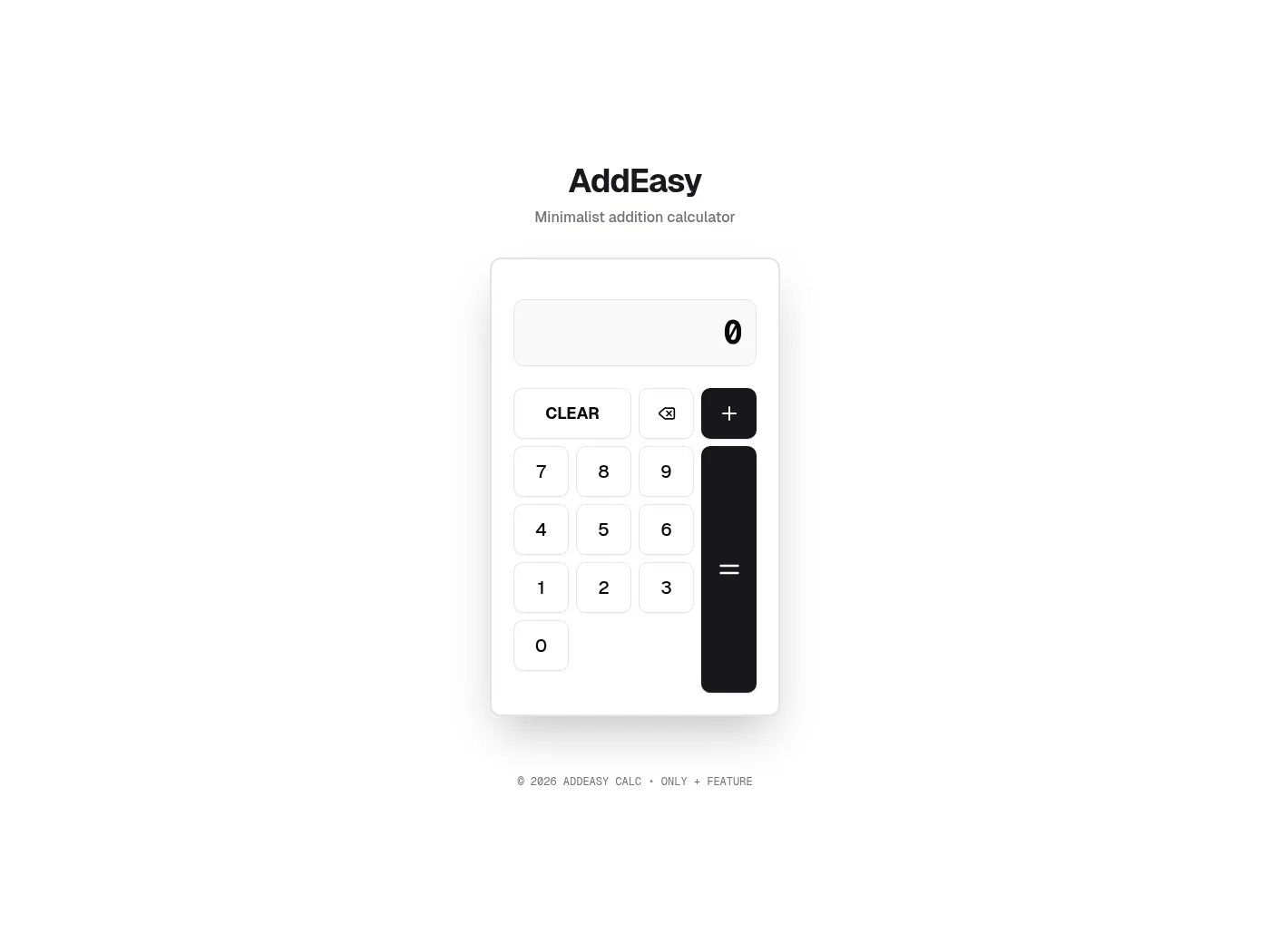 AddEasy Calculator