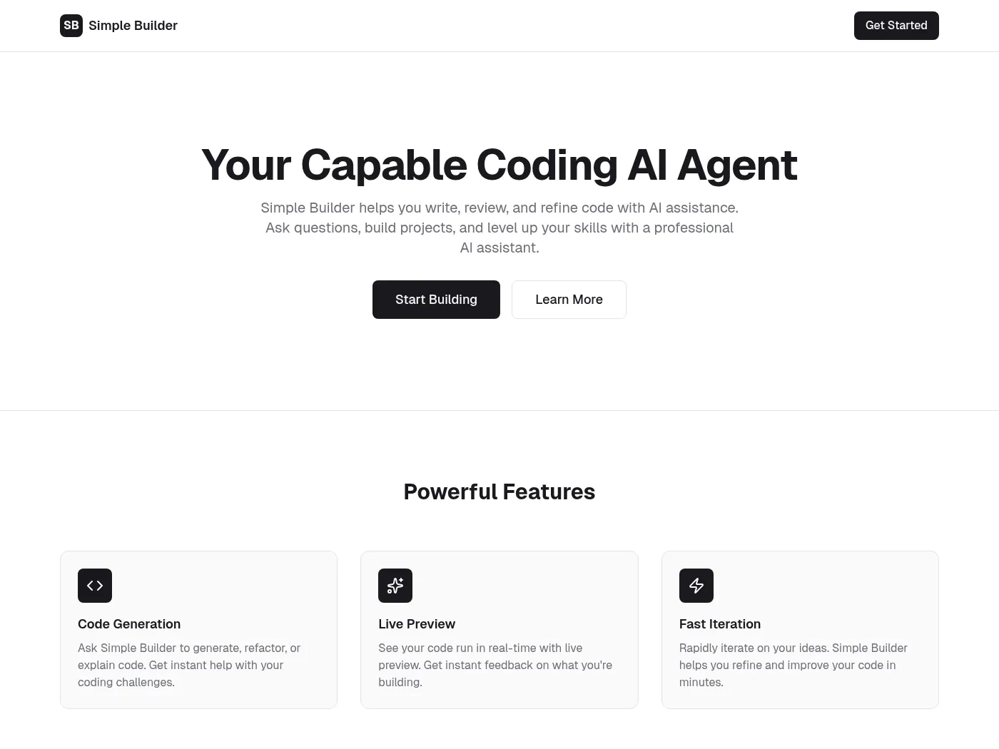 Simple Builder AI Agent