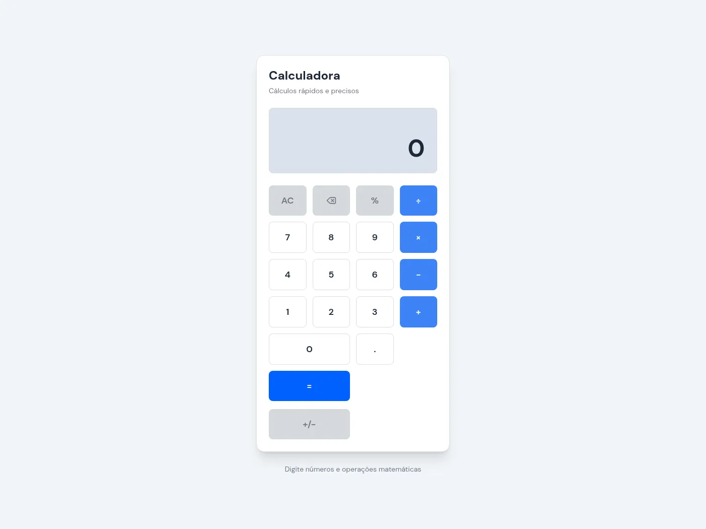 SimpleCalc Web App