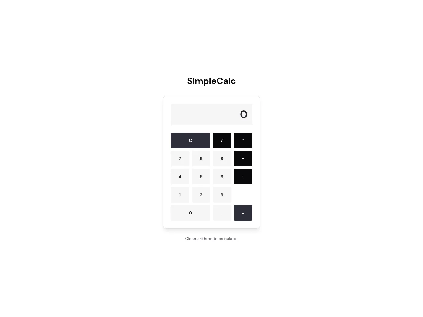 SimpleCalc