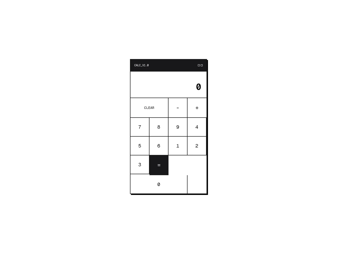 Minimalist Calc