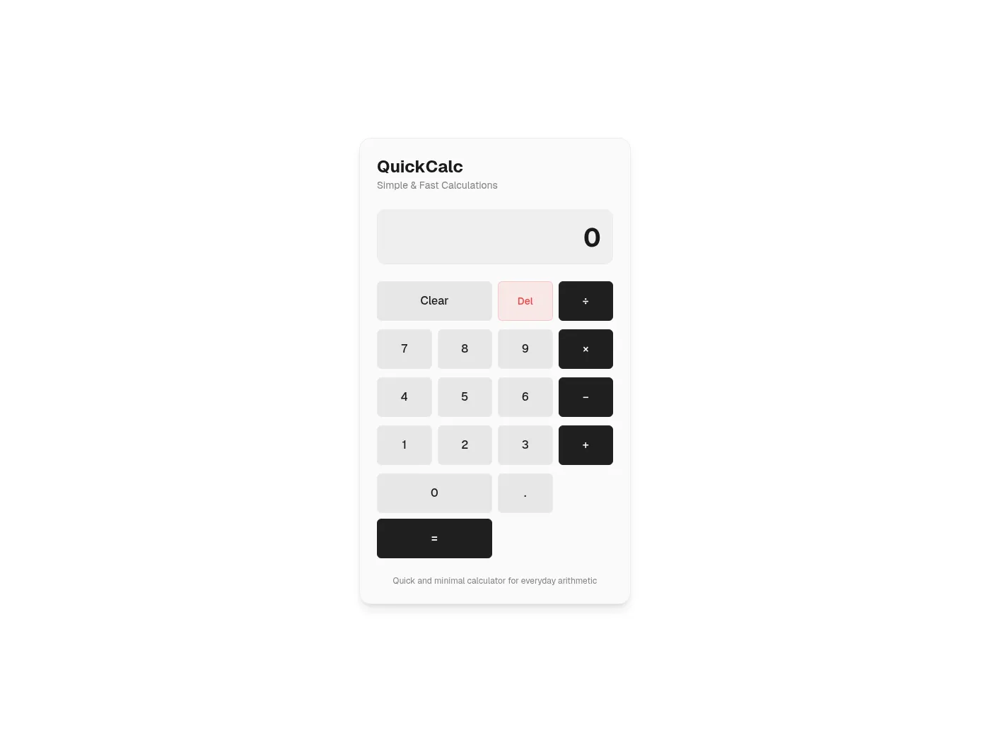 QuickCalc
