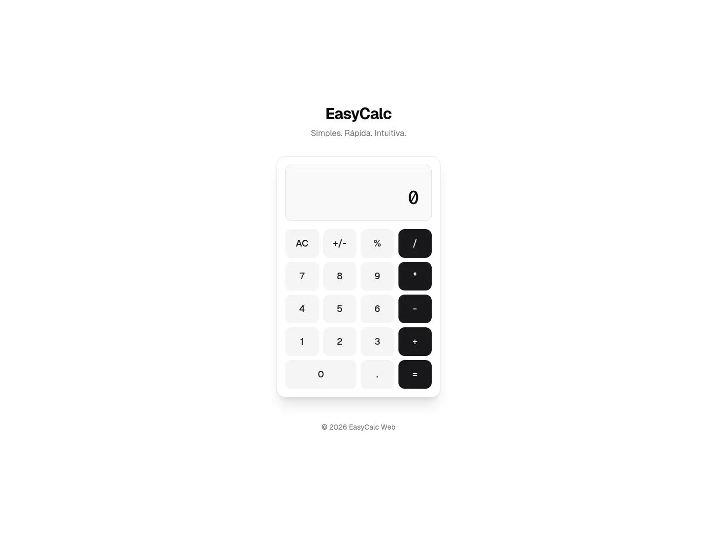 EasyCalc Web