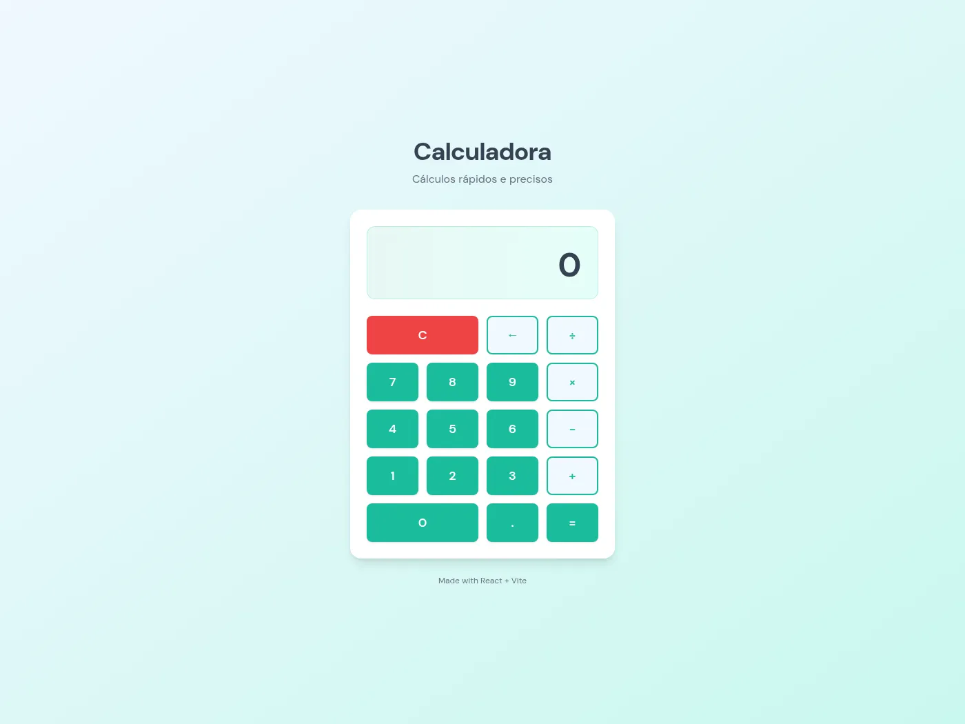 SimpleCalc Web Calculator