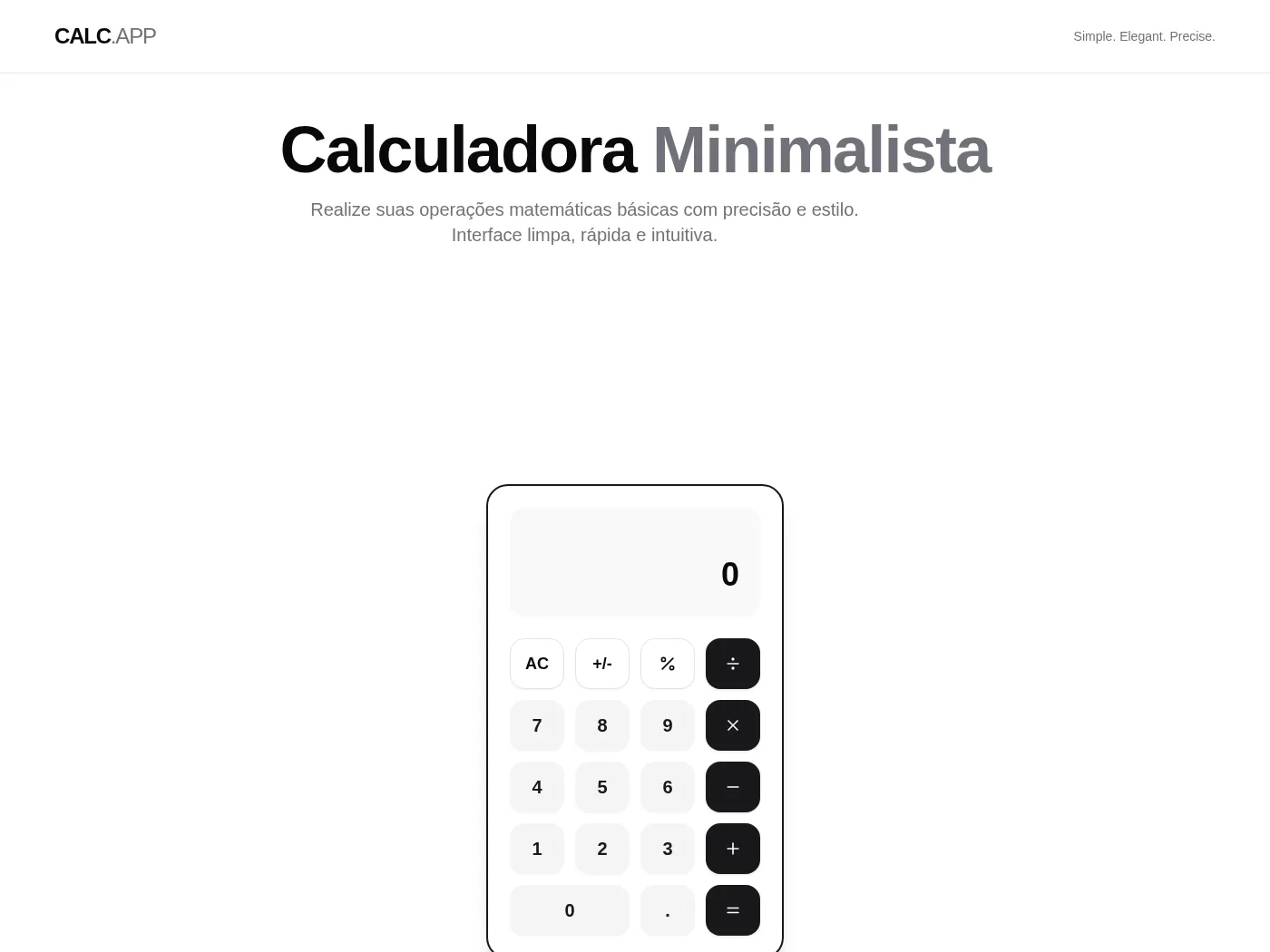 Simple Calculator App