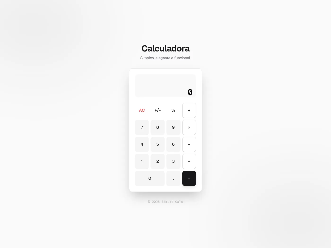 Simple Calculator