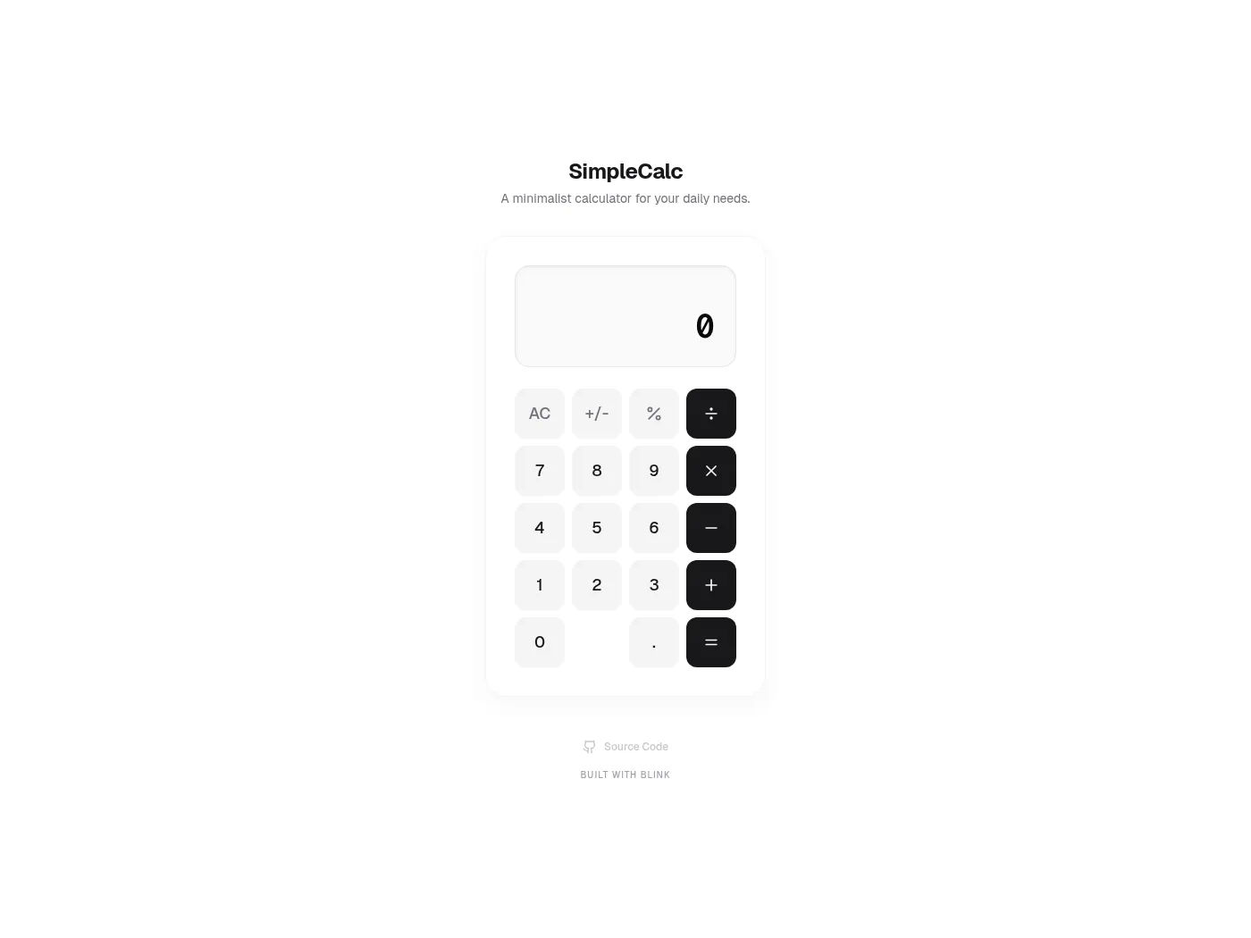 SimpleCalc