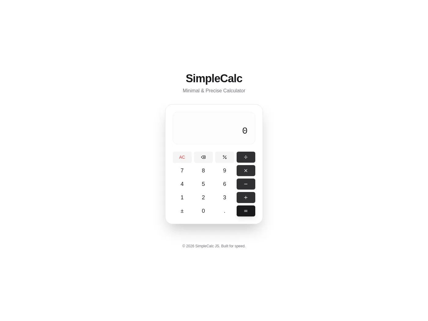 SimpleCalc