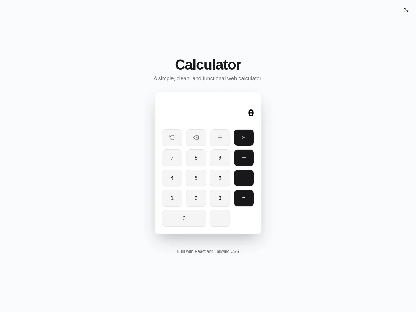 Simple Calculator Web