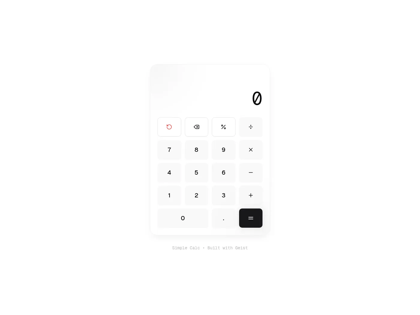 Simple Calc Web