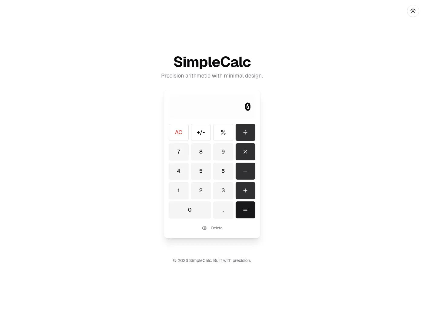 SimpleCalc