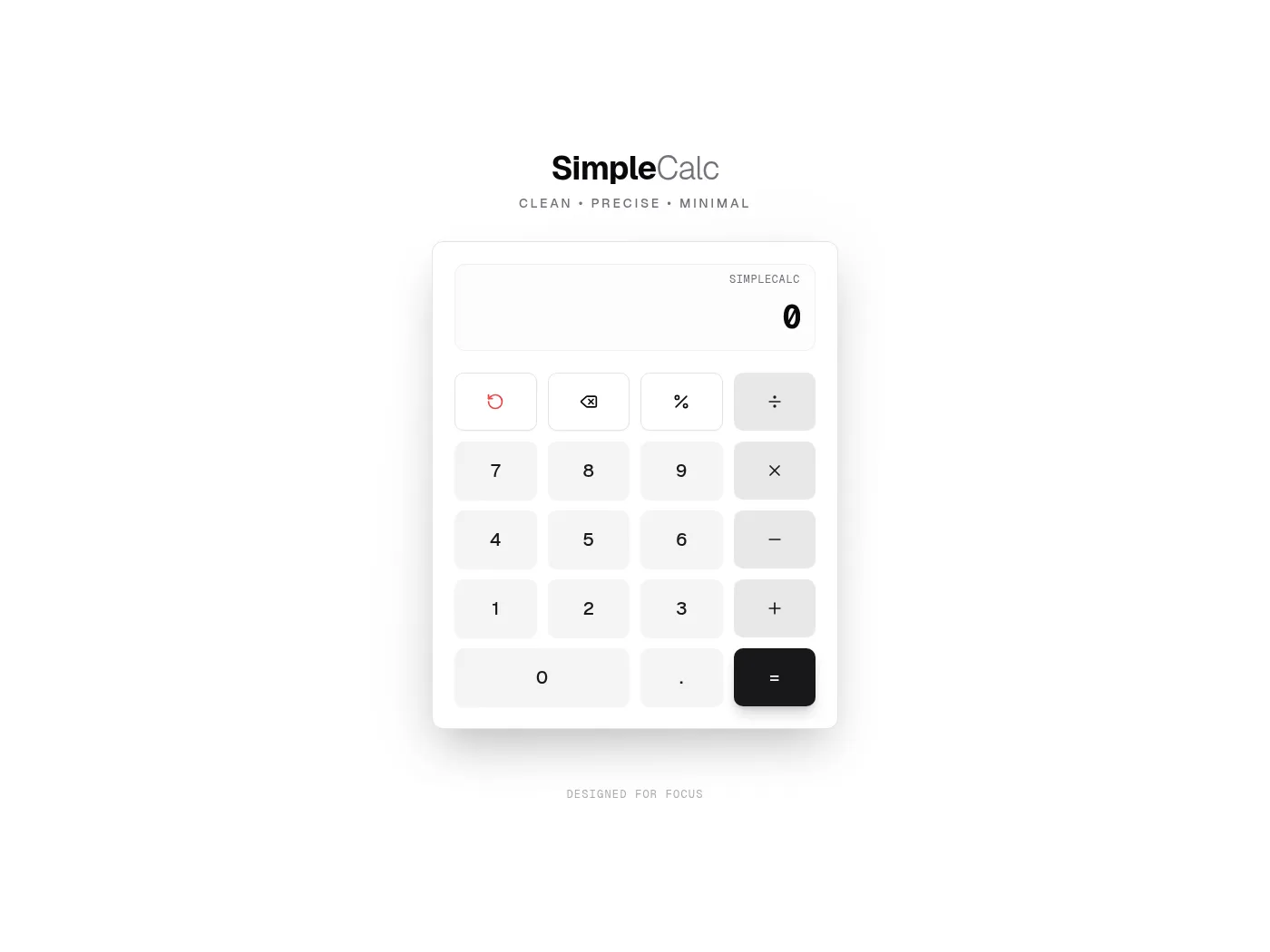 SimpleCalc