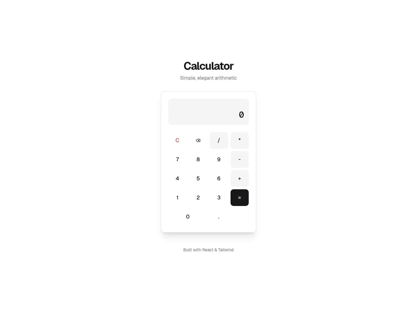 Simple Calculator