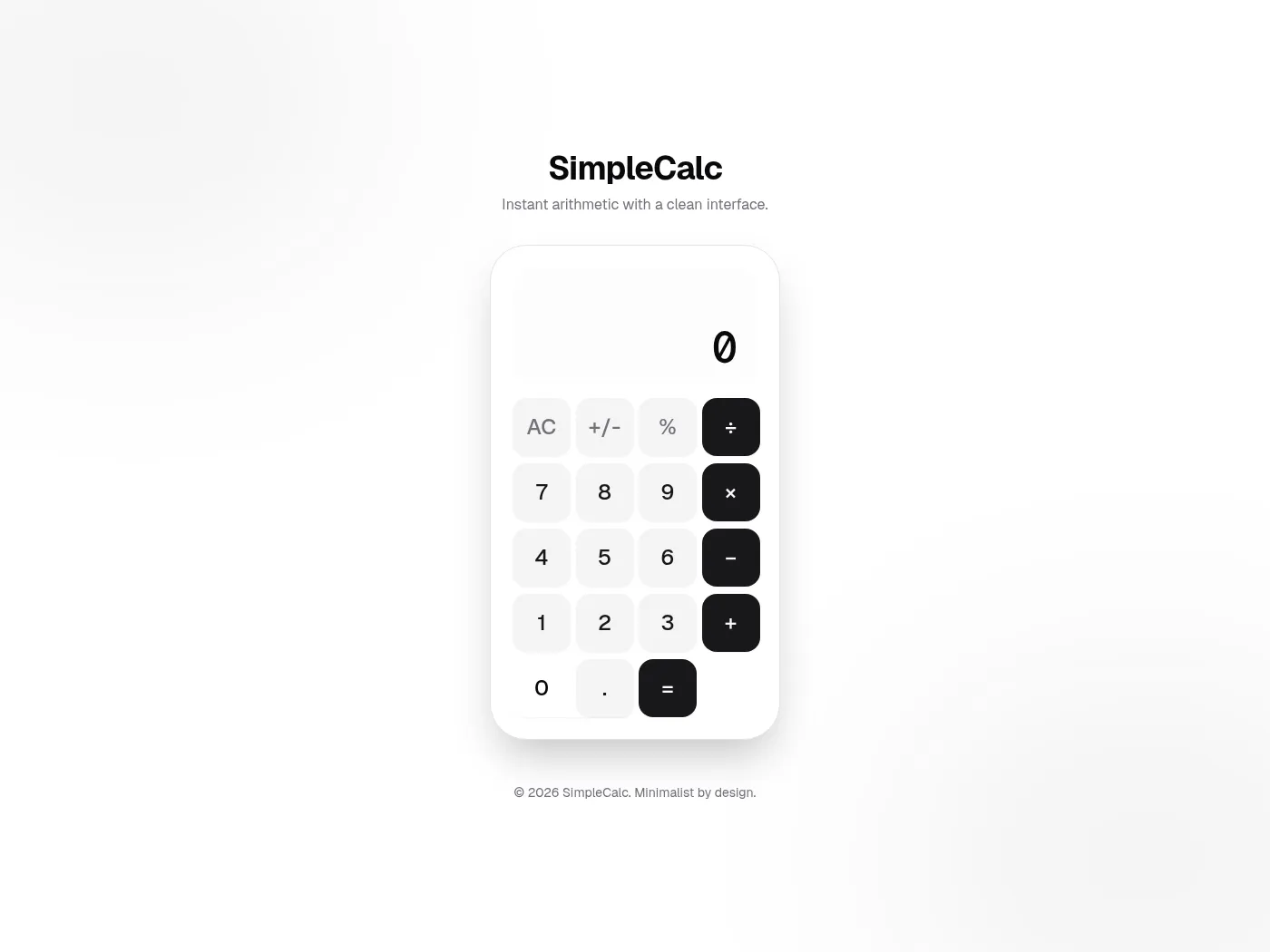 SimpleCalc