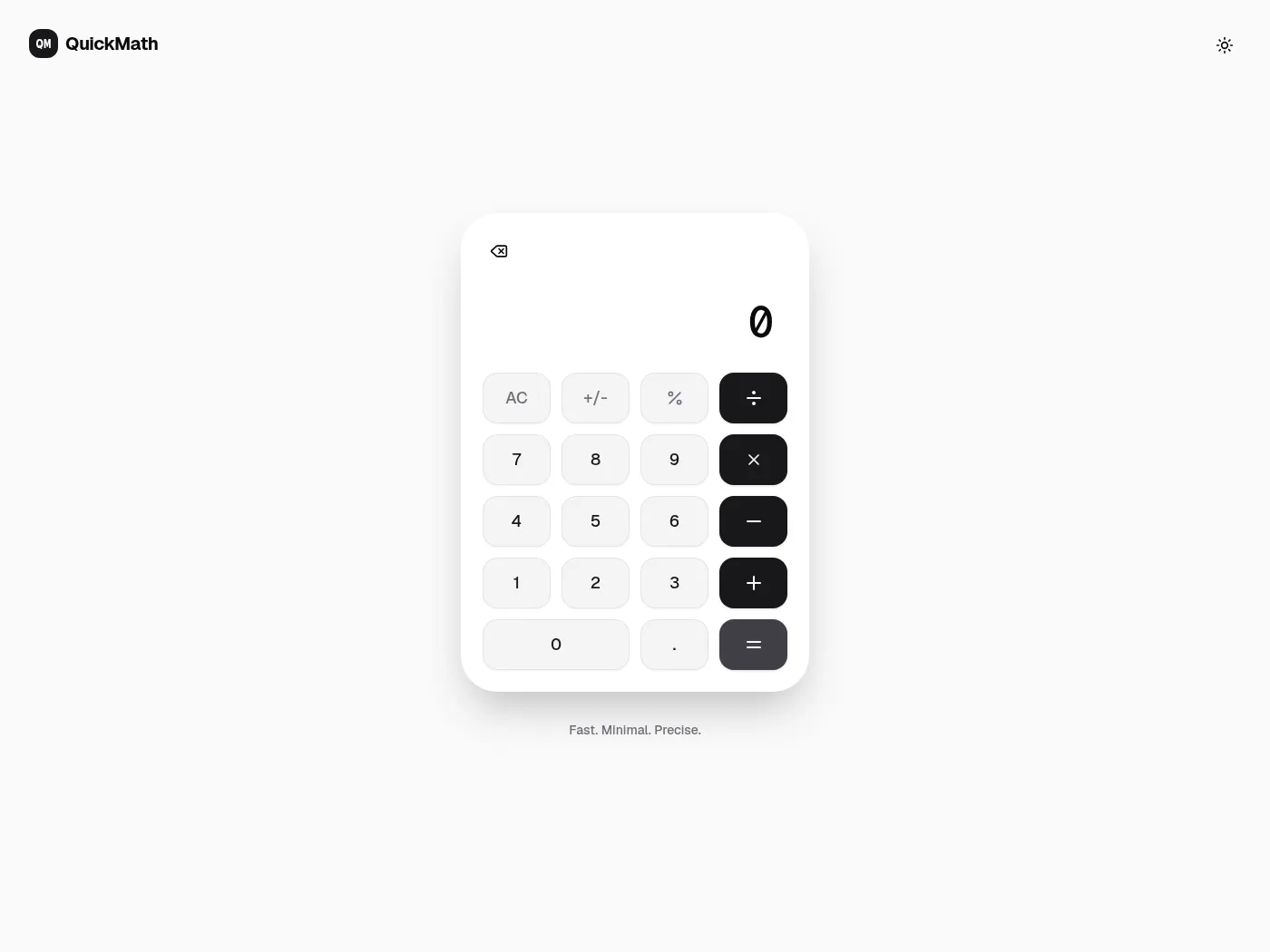 QuickMath Calculator