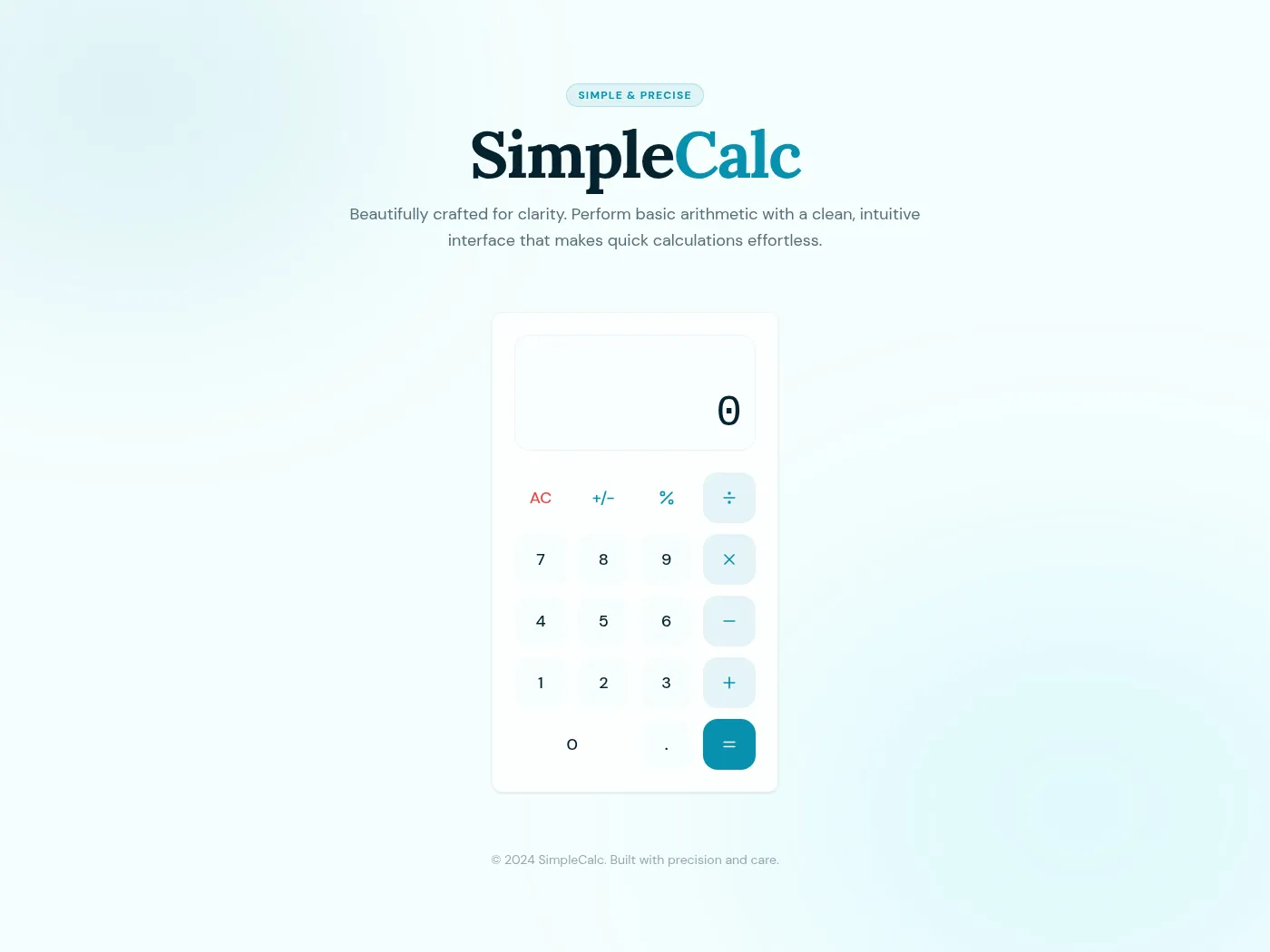 SimpleCalc