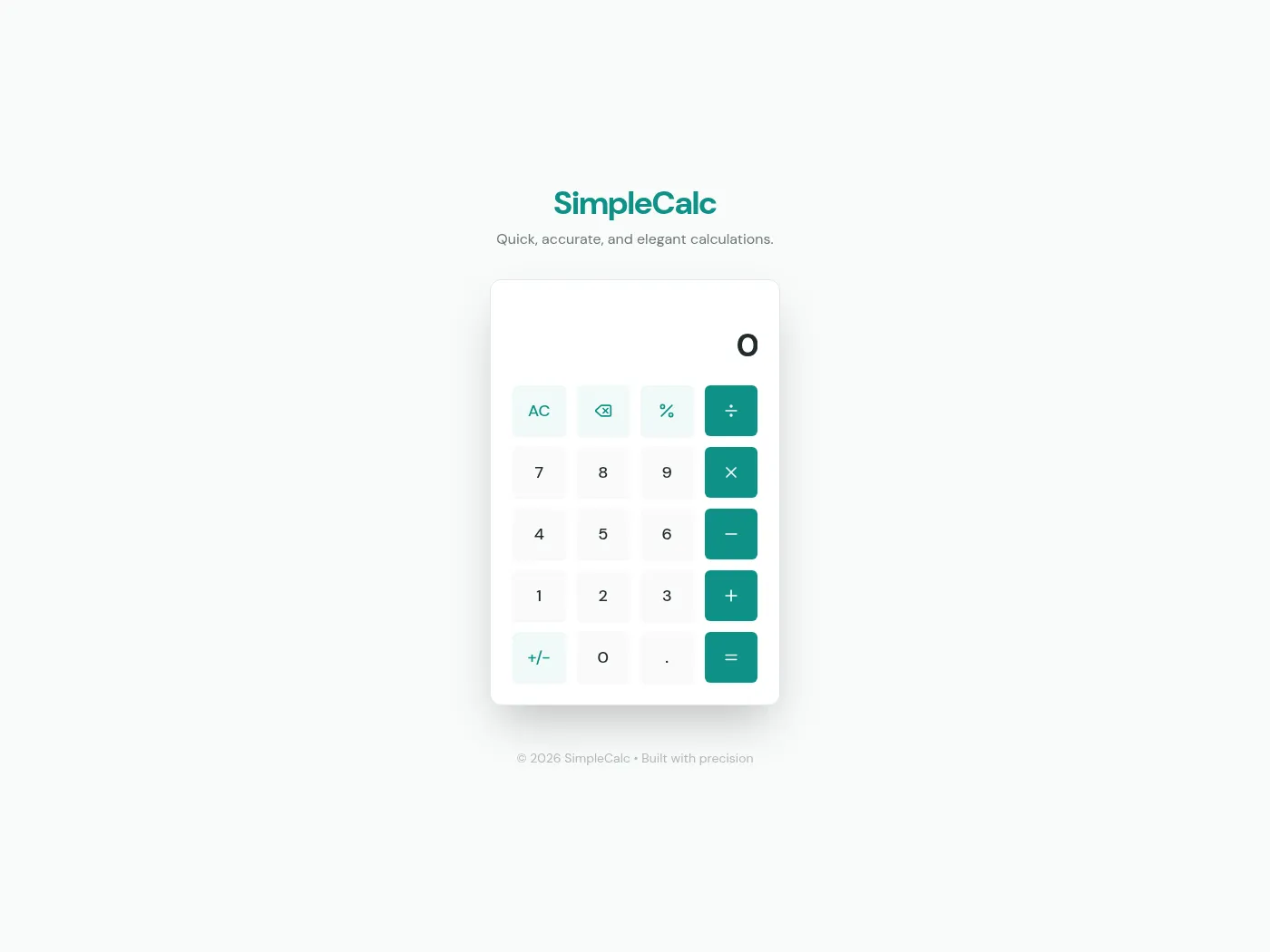 SimpleCalc