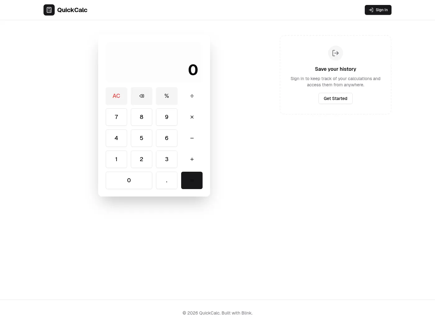 QuickCalc