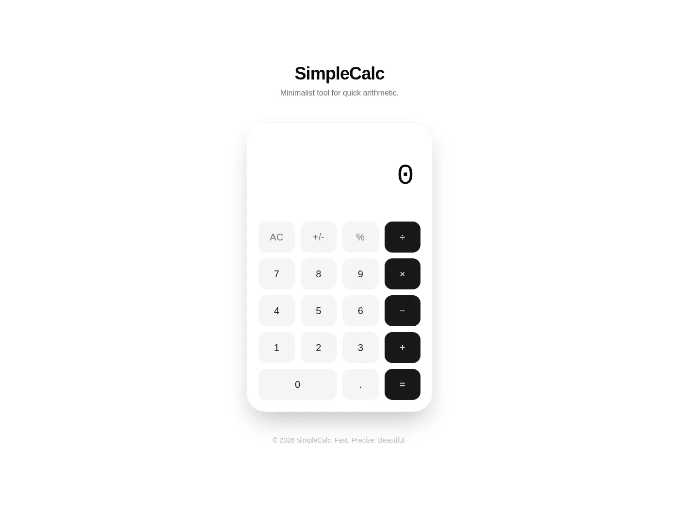 SimpleCalc
