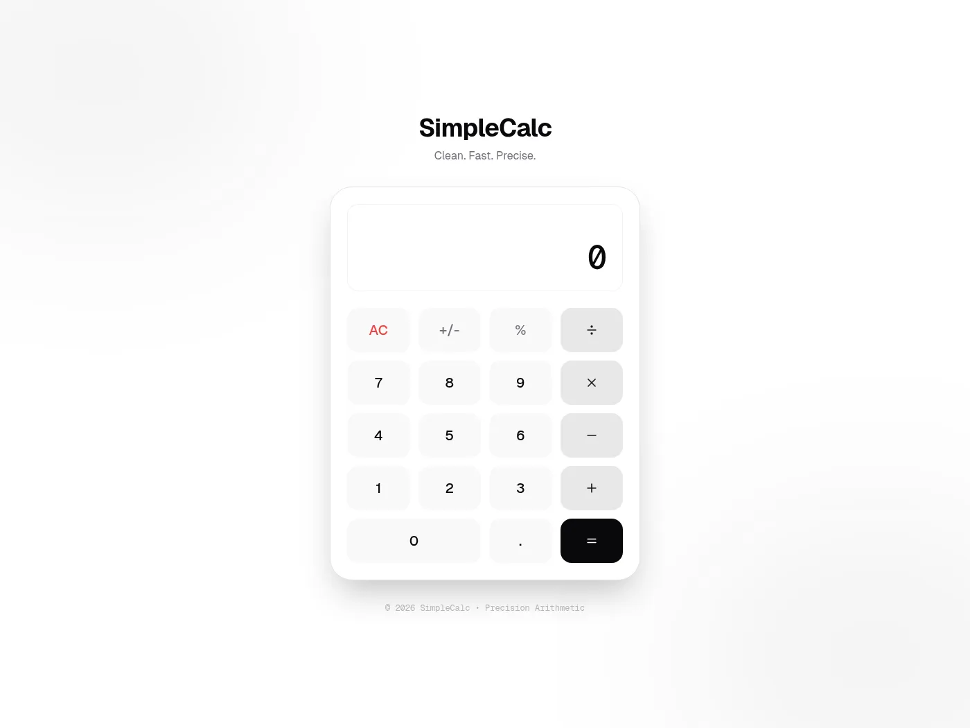 SimpleCalc