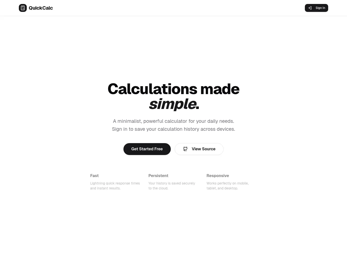 QuickCalc