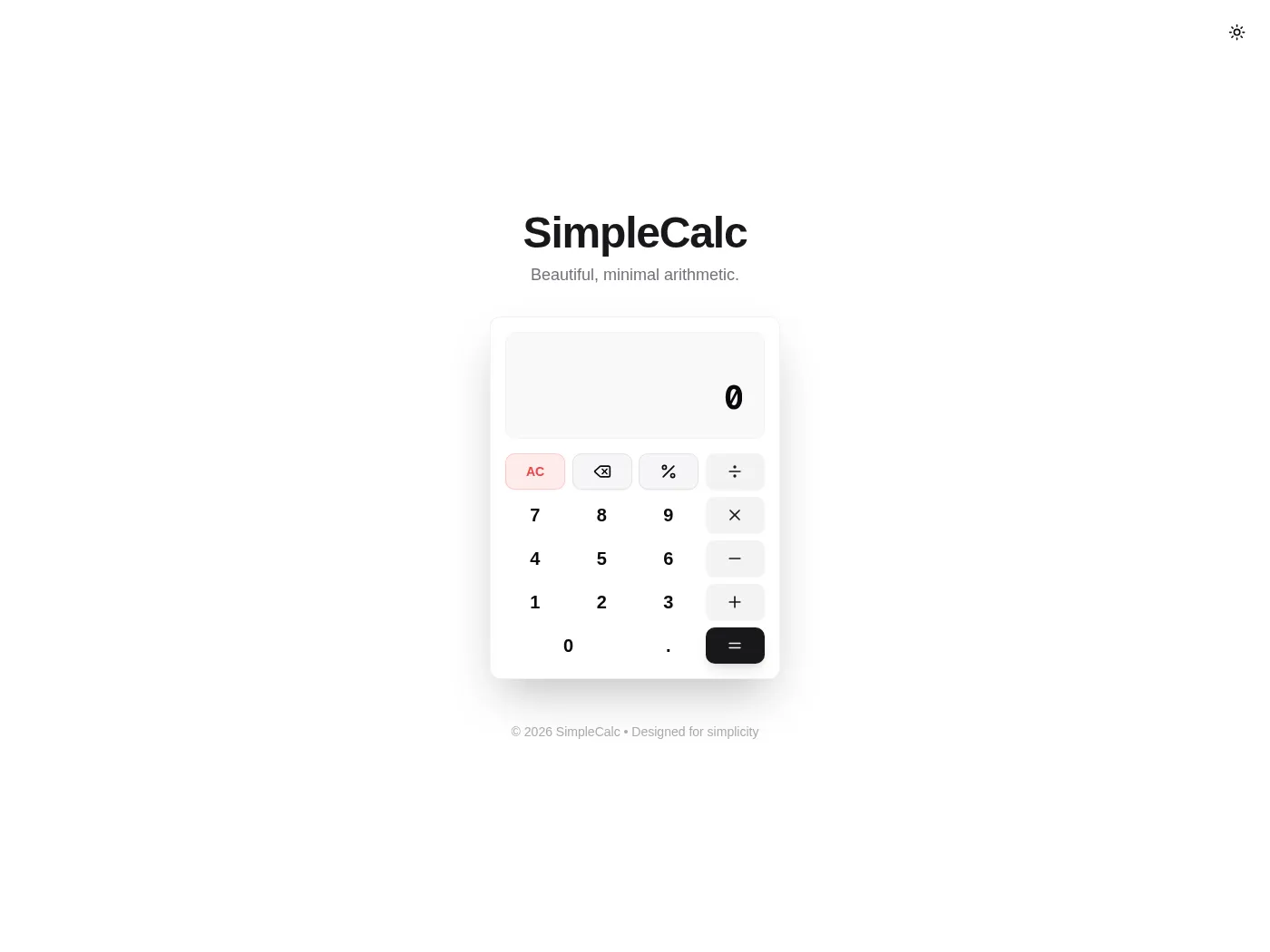 SimpleCalc