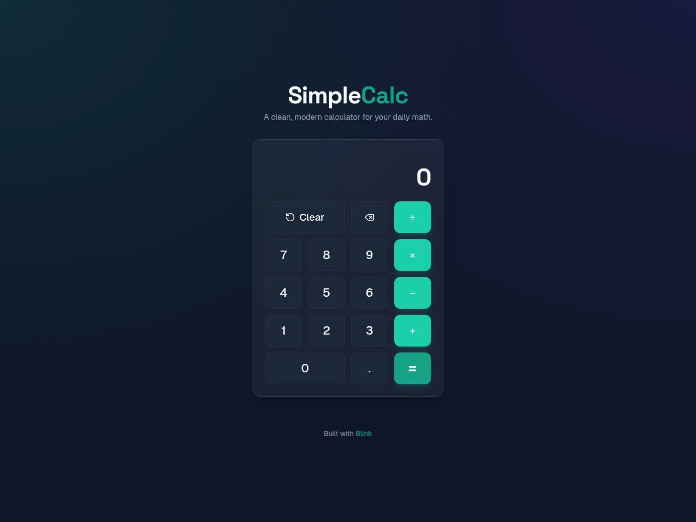 SimpleCalc