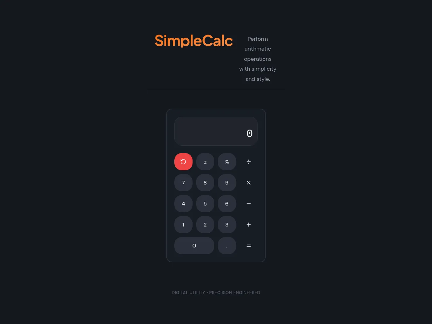 SimpleCalc