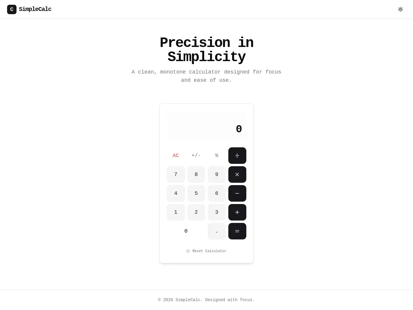 SimpleCalc