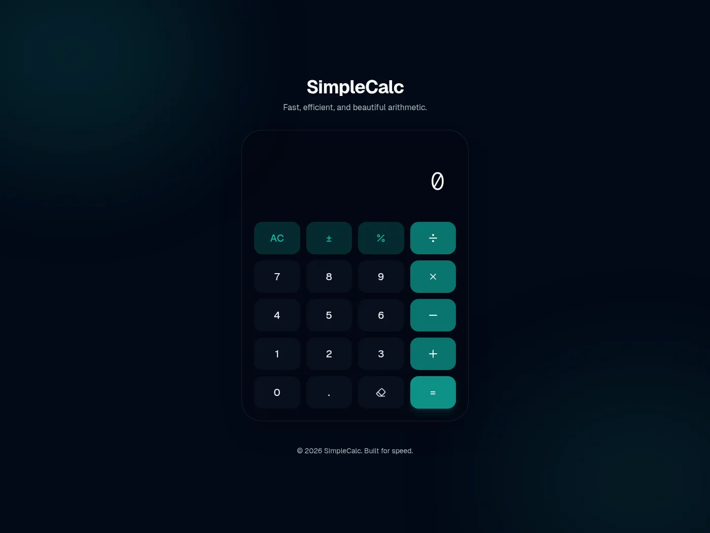 SimpleCalc