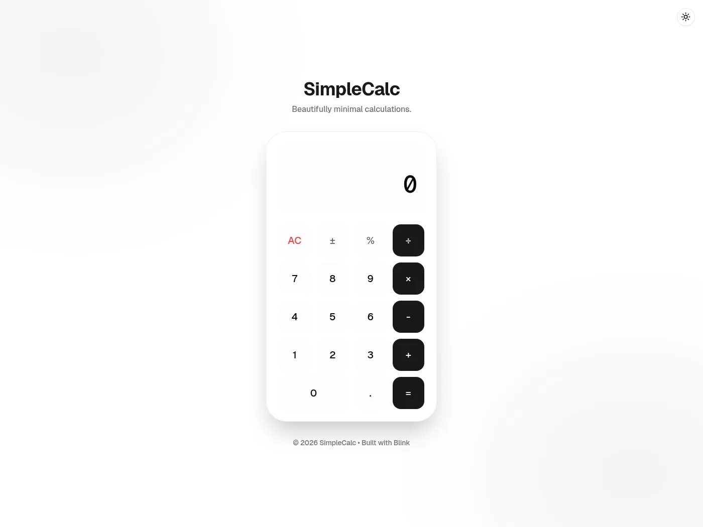 SimpleCalc