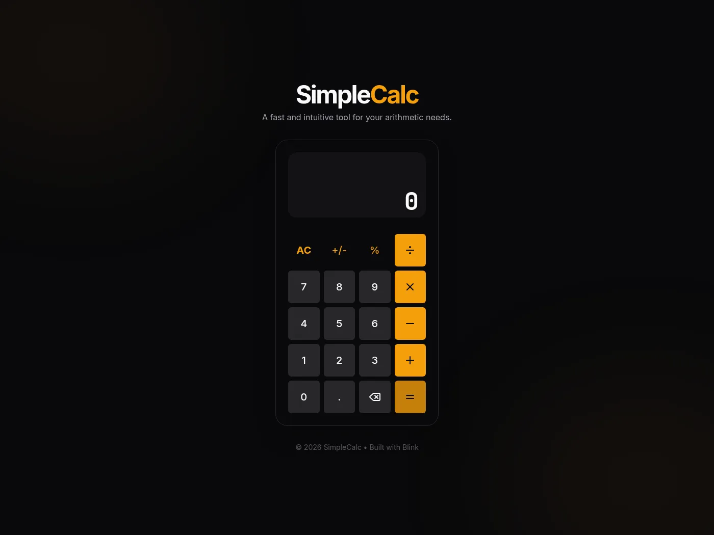 SimpleCalc
