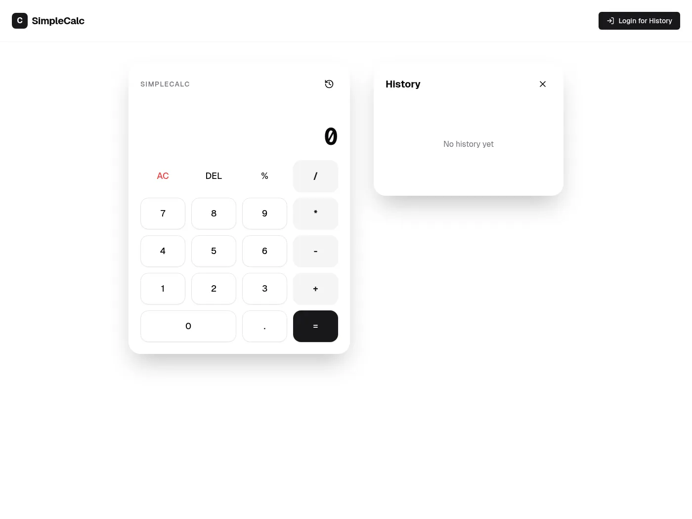 SimpleCalc