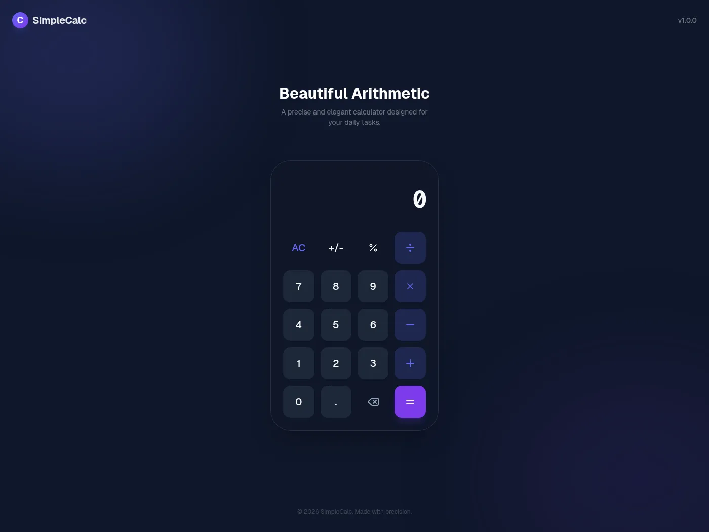 SimpleCalc