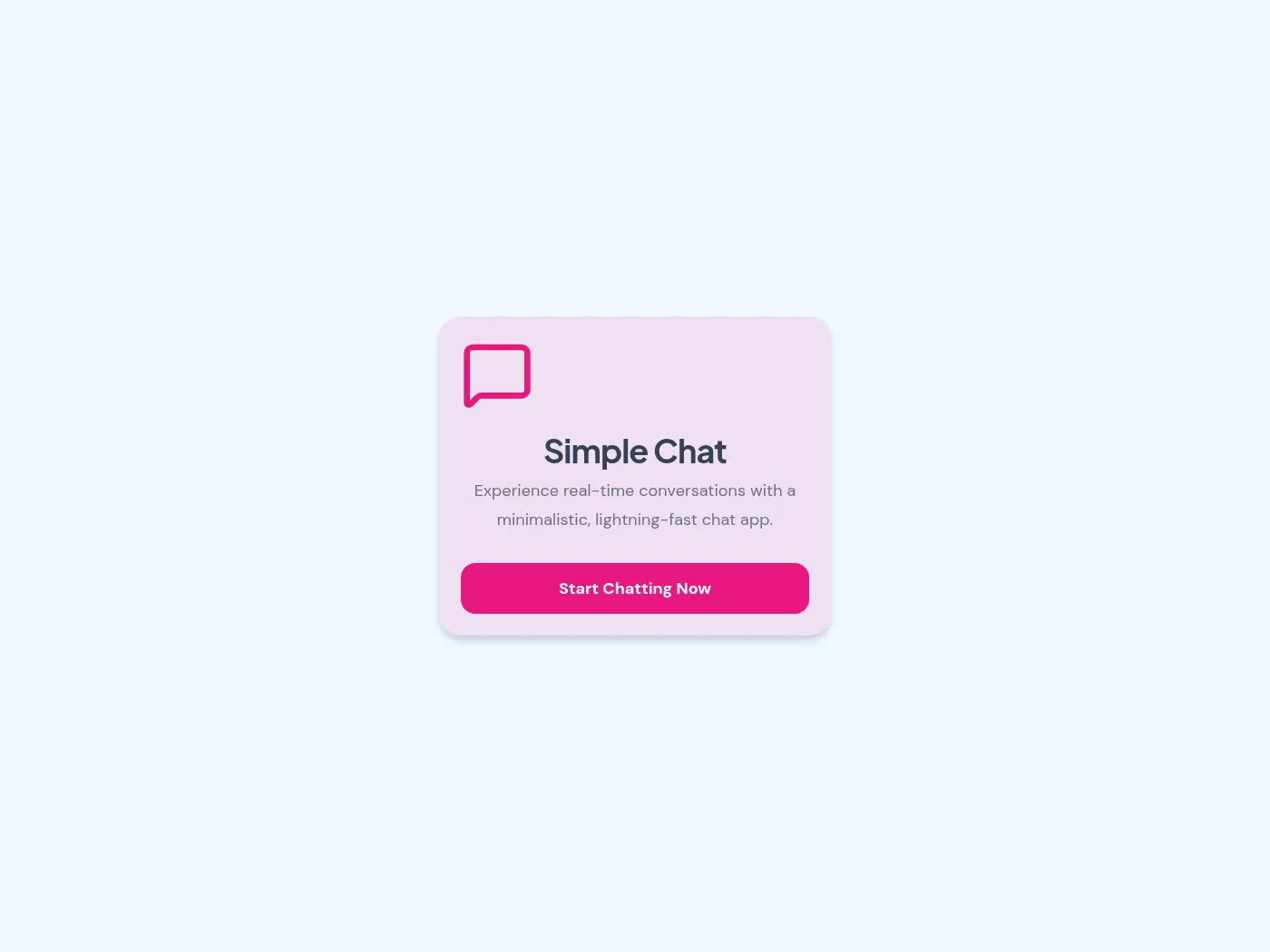 Simple Chat App