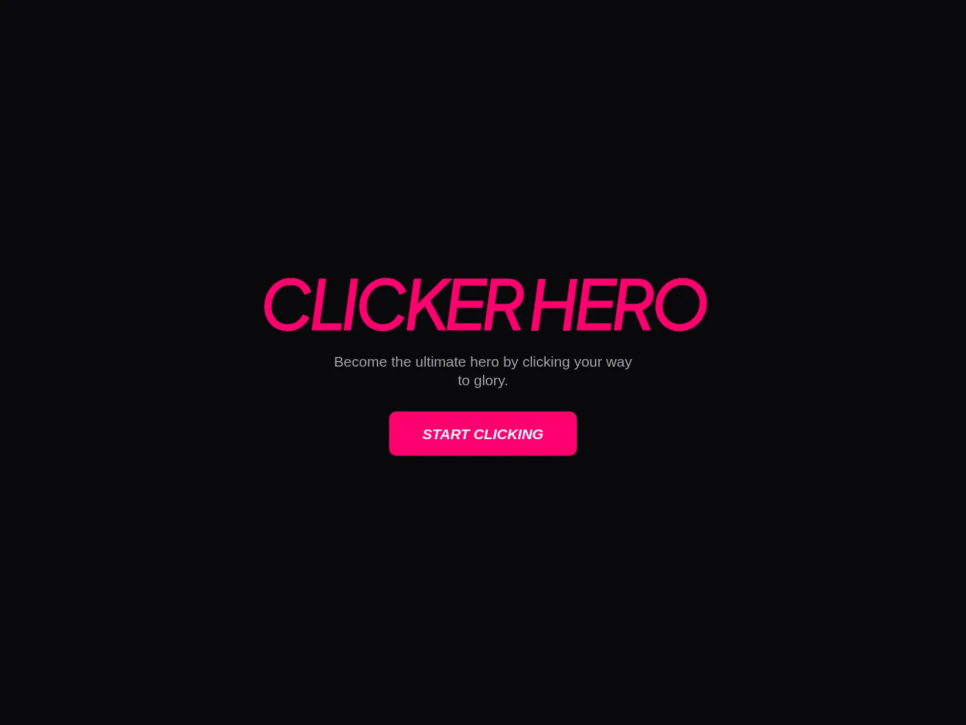 Simple Clicker Game