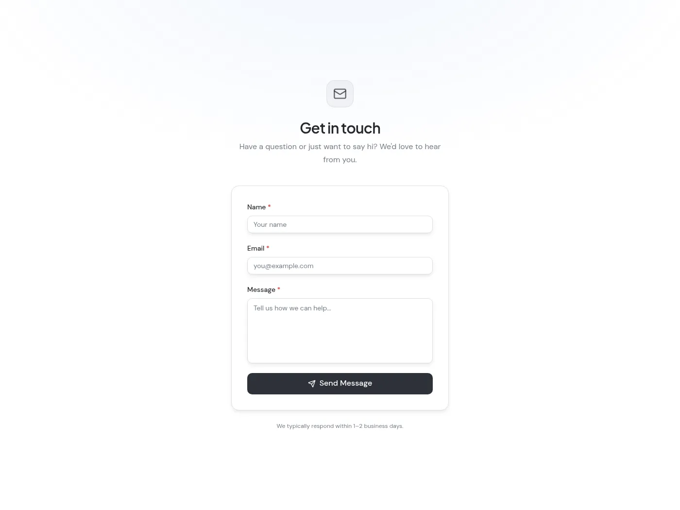 Simple Contact Form