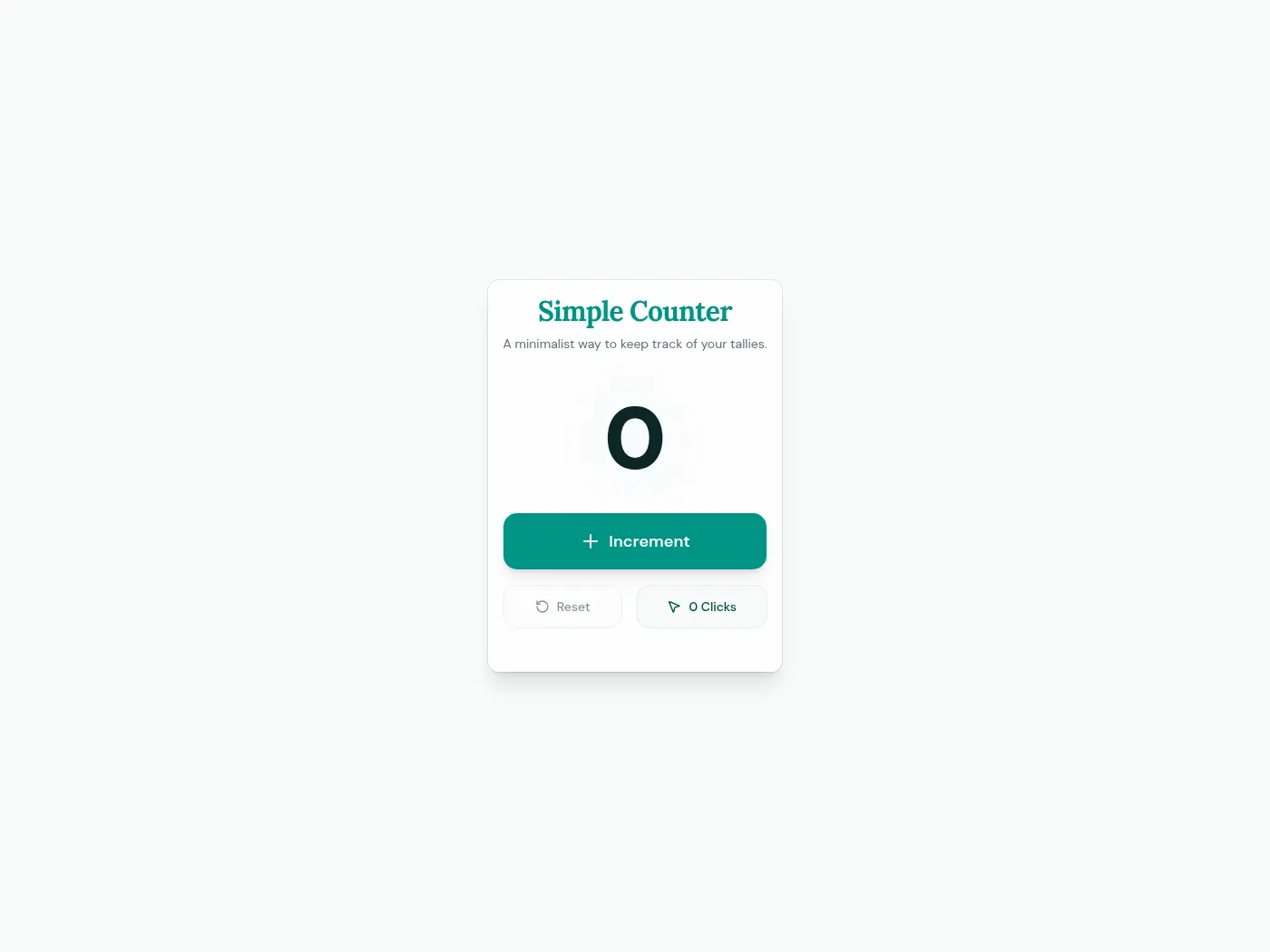 Simple Counter App