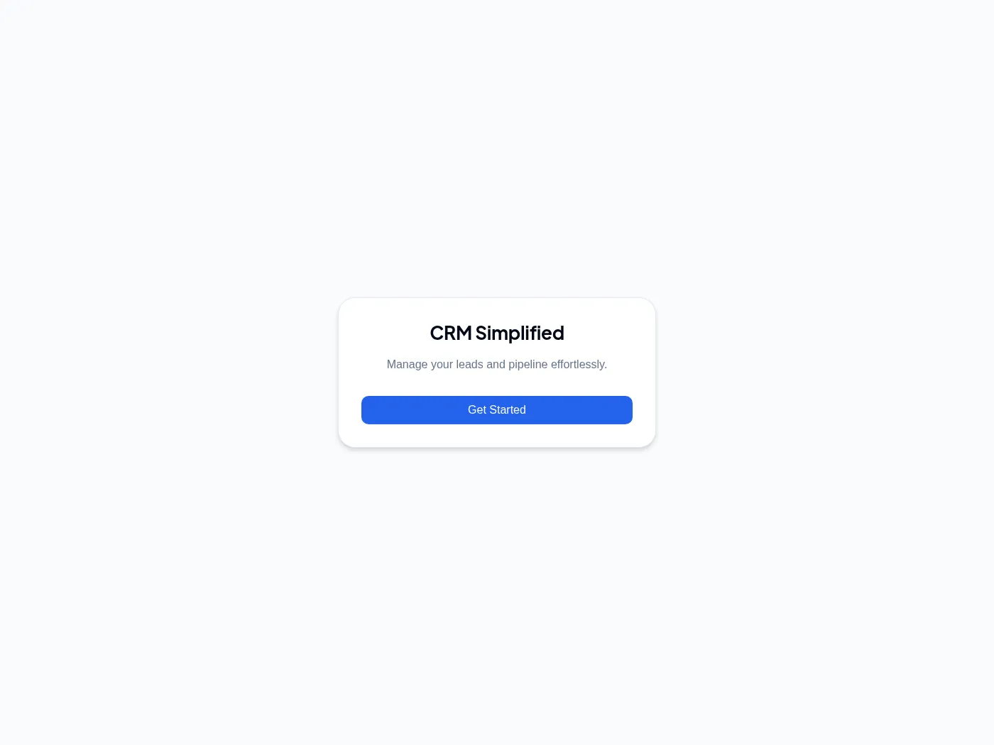 CRM Simplified