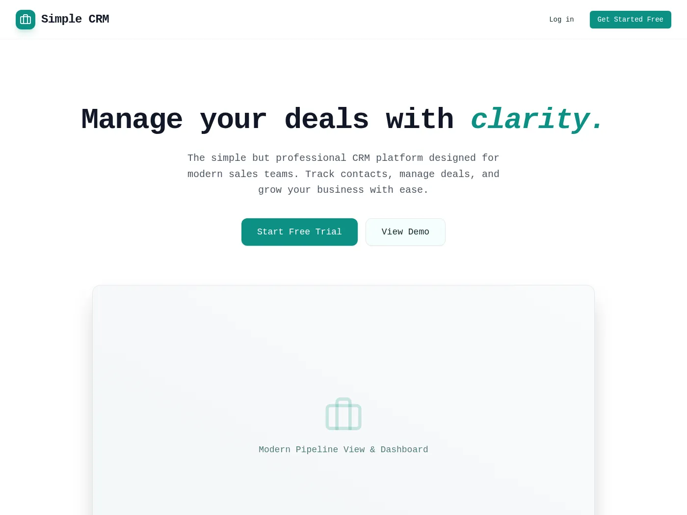 Simple CRM Suite
