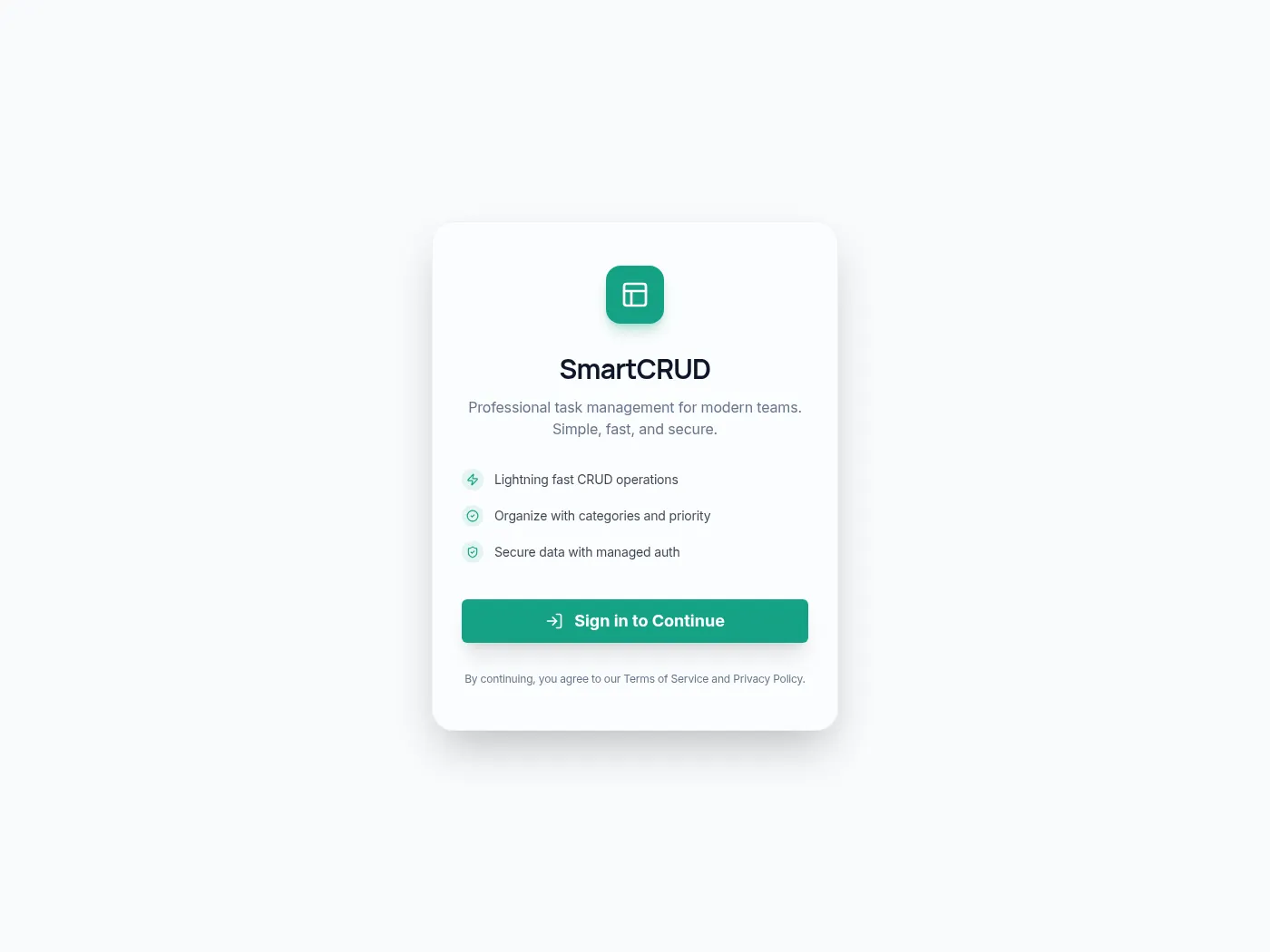 Simple CRUD App