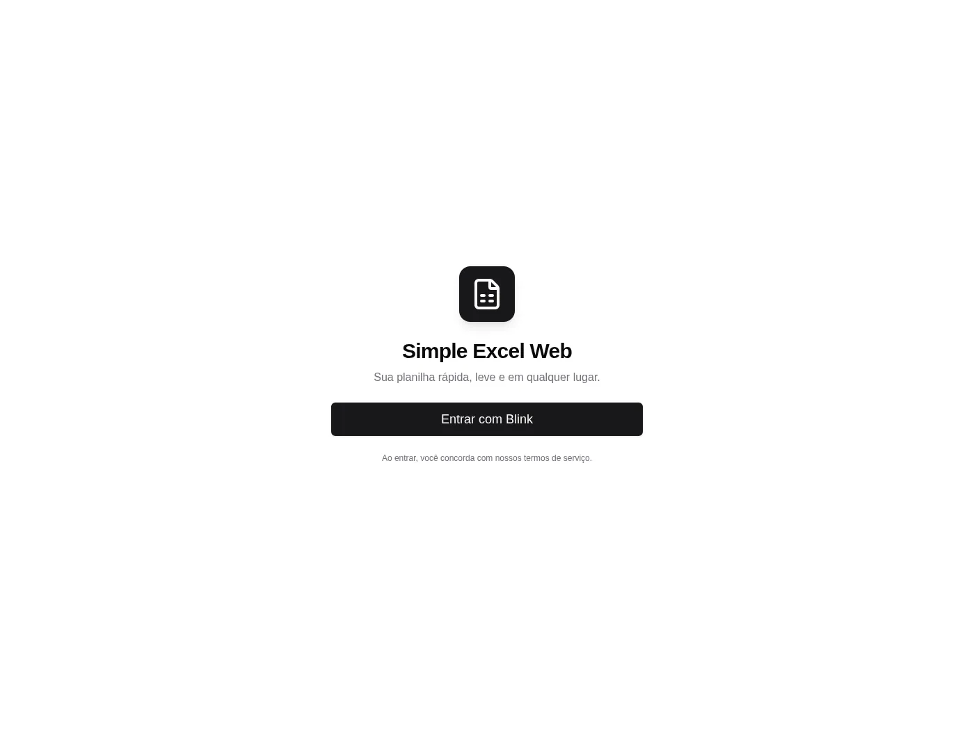 Simple Excel Web