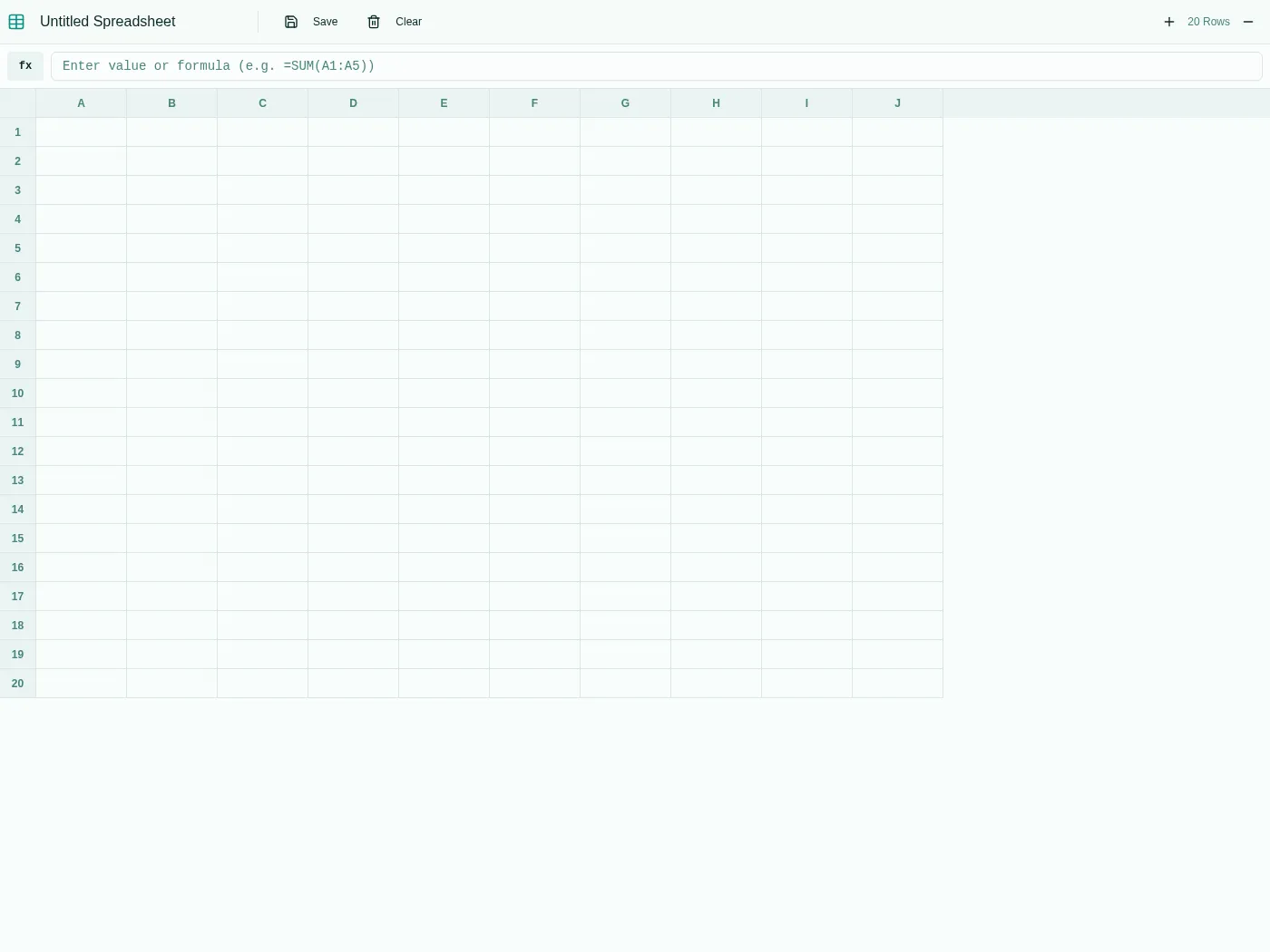 Simple Excel Web