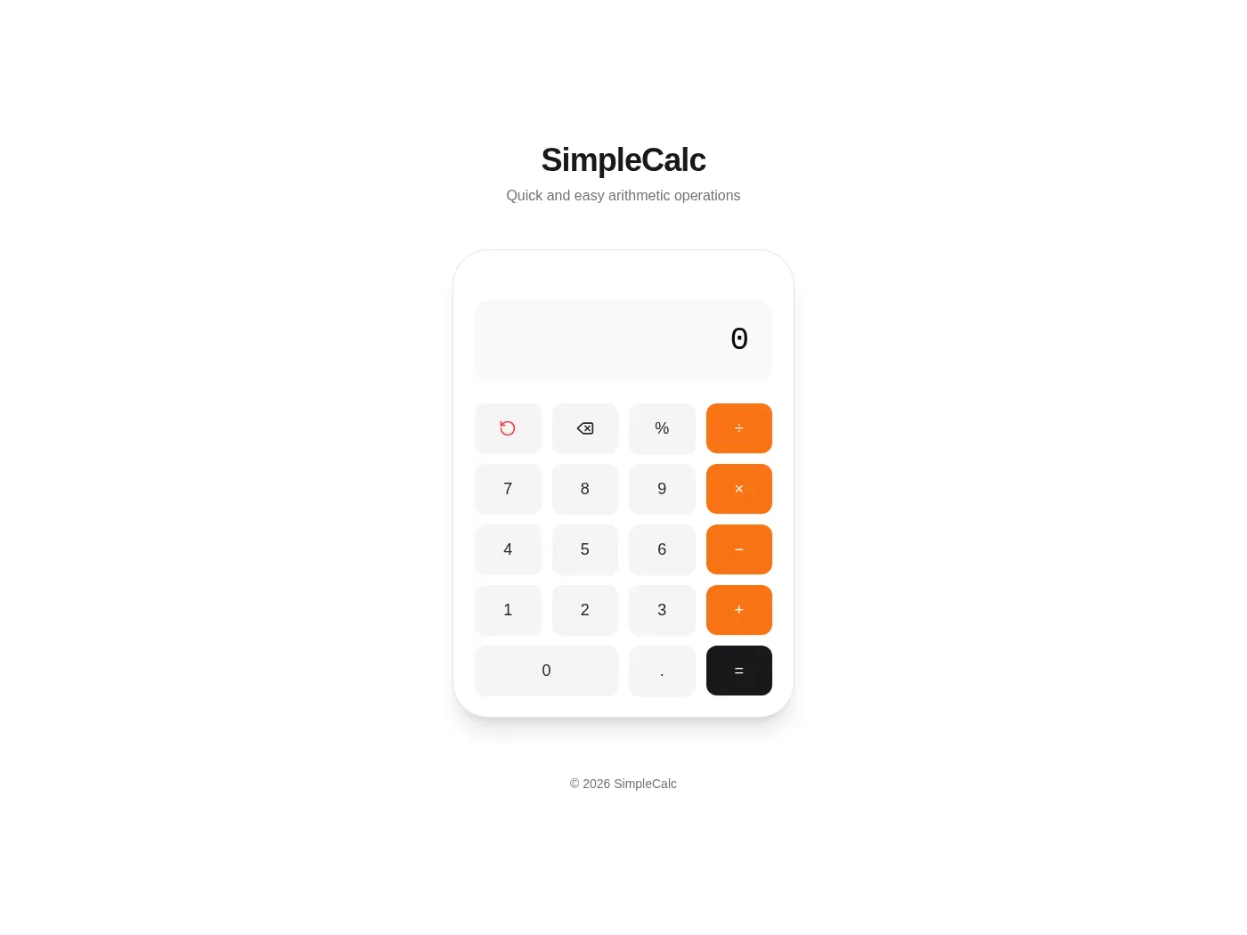 SimpleCalc
