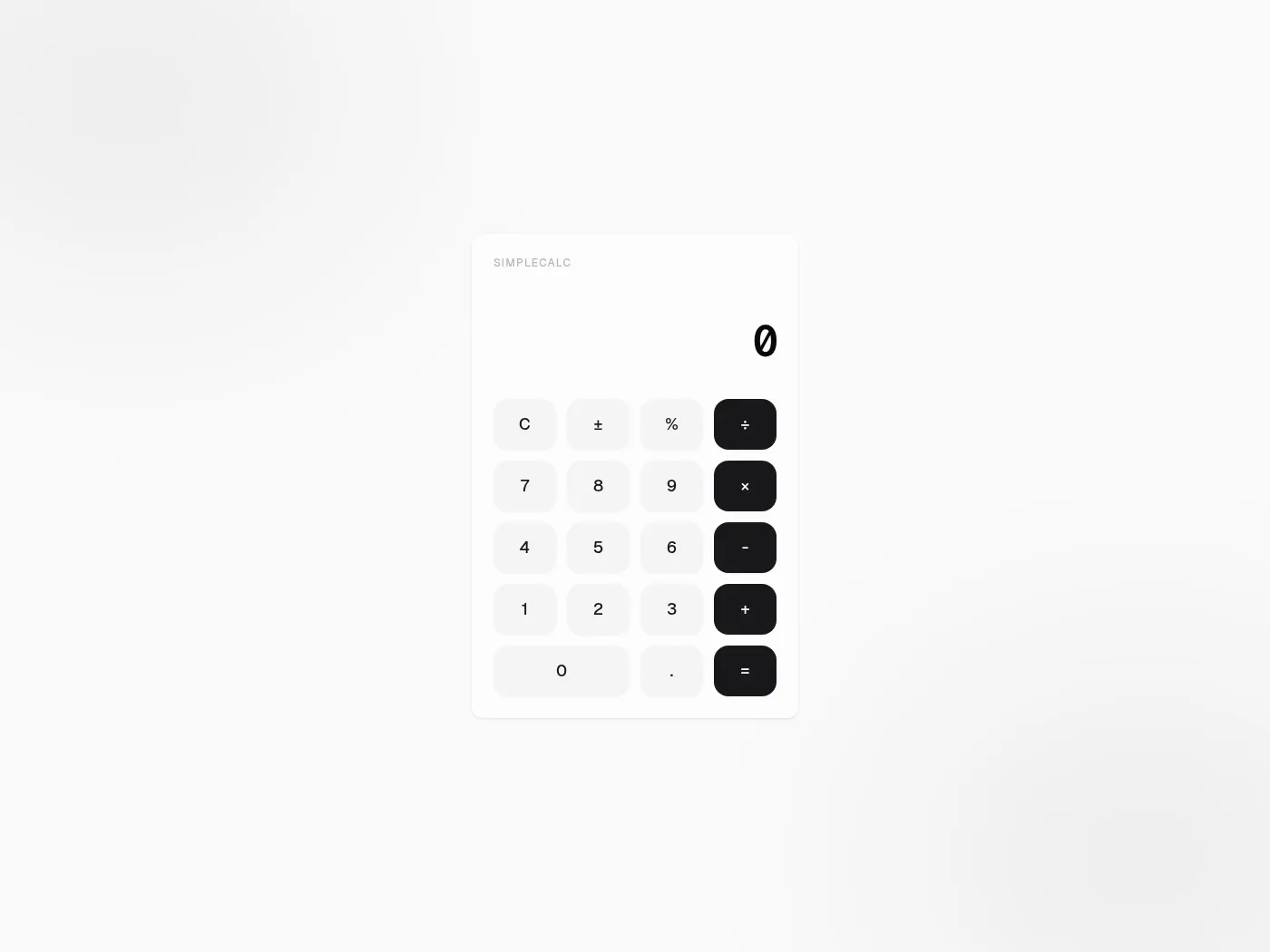 SimpleCalc