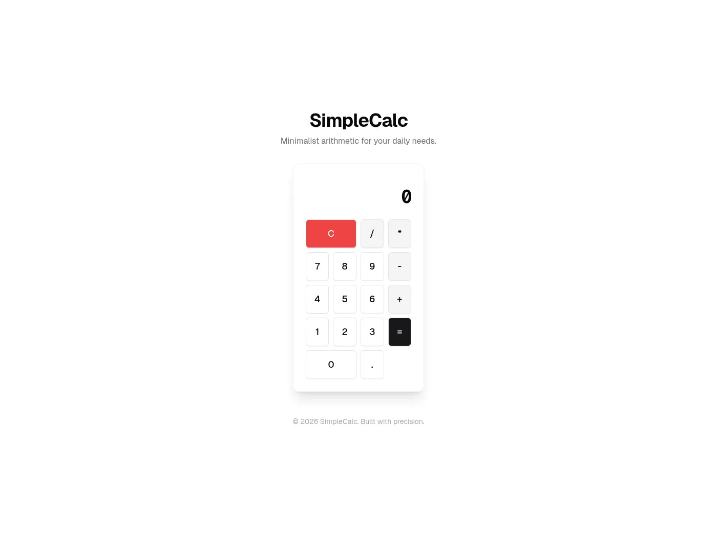 SimpleCalc