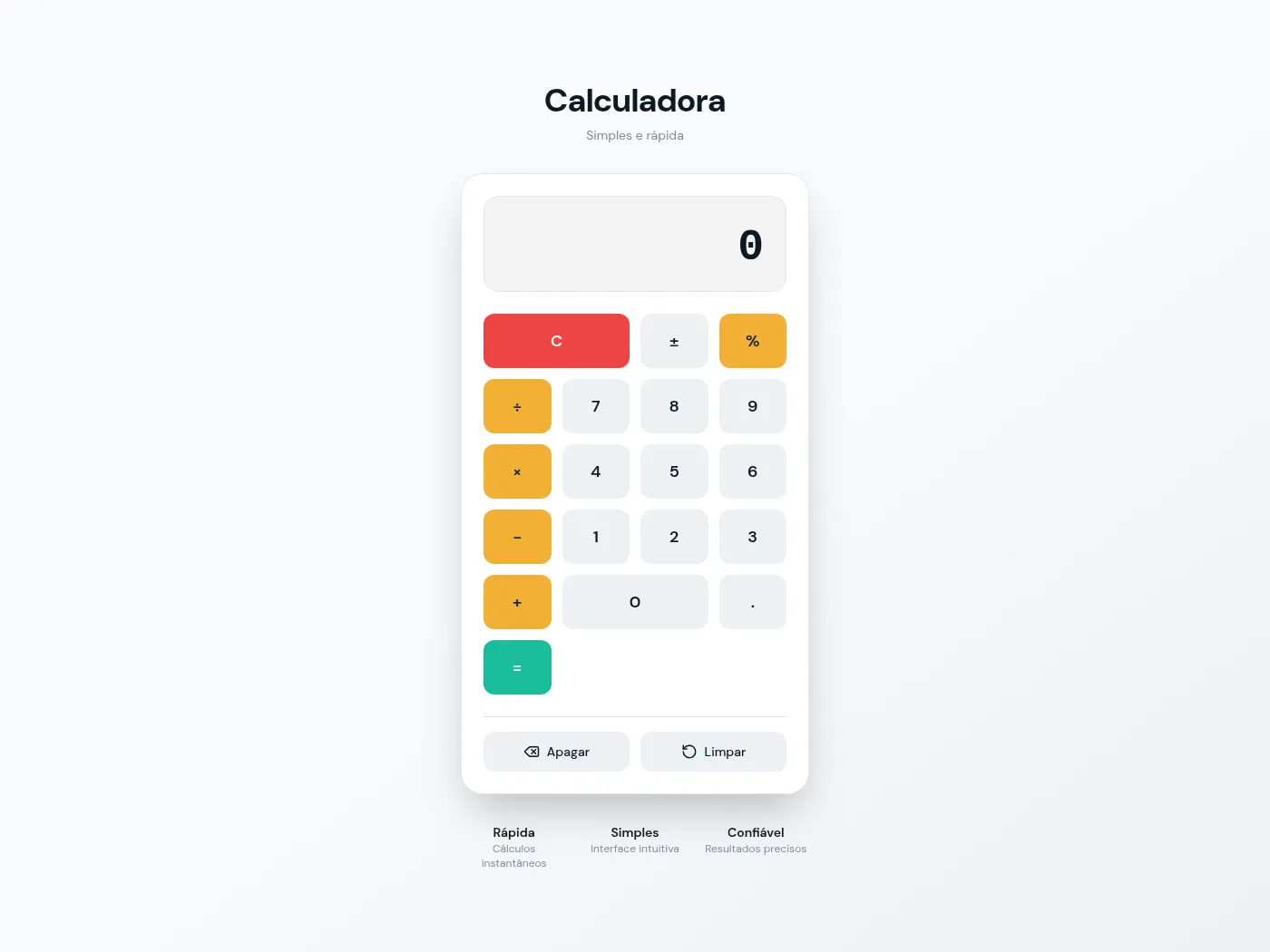 Simple Web Calculator