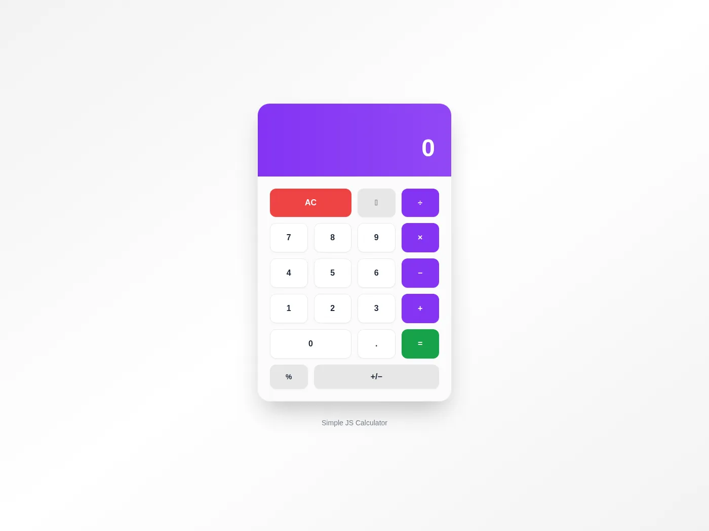 Simple JS Calculator