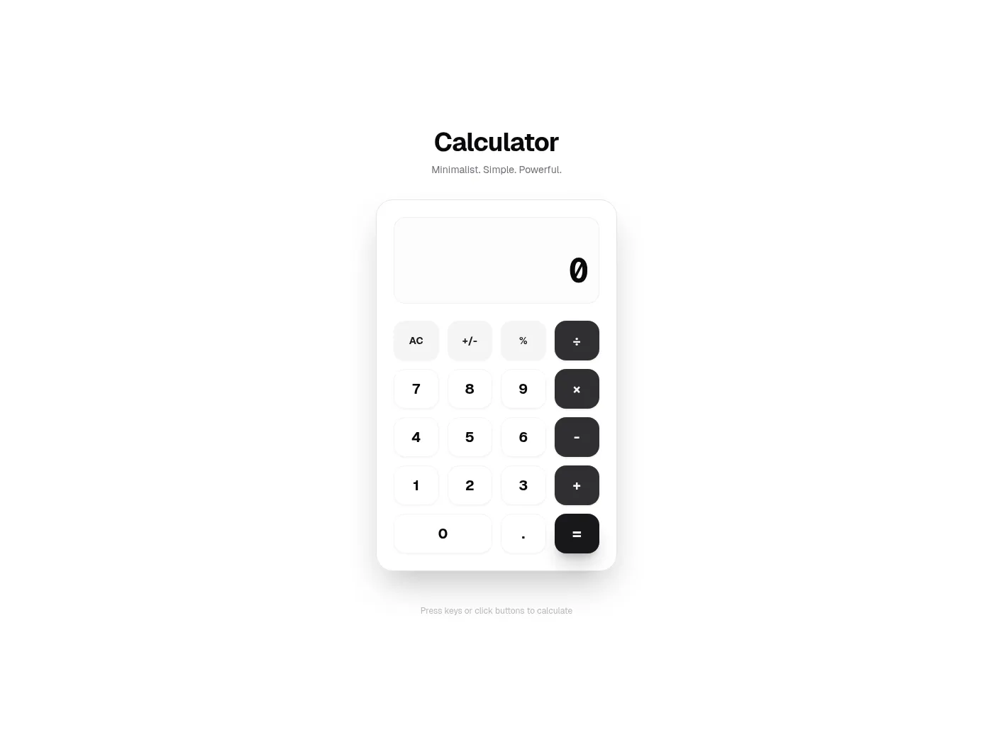 Simple JS Calculator